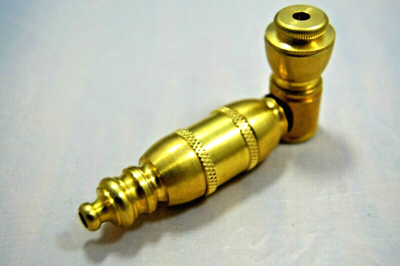 Metal Tobacco Smoking Pipe With Cooling Chamber Real USA BRASS | eBay