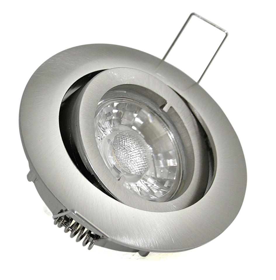 5er Set LED Decken Spots 230V Einbaustrahler Einbauleuchten Lampen Weiß ...