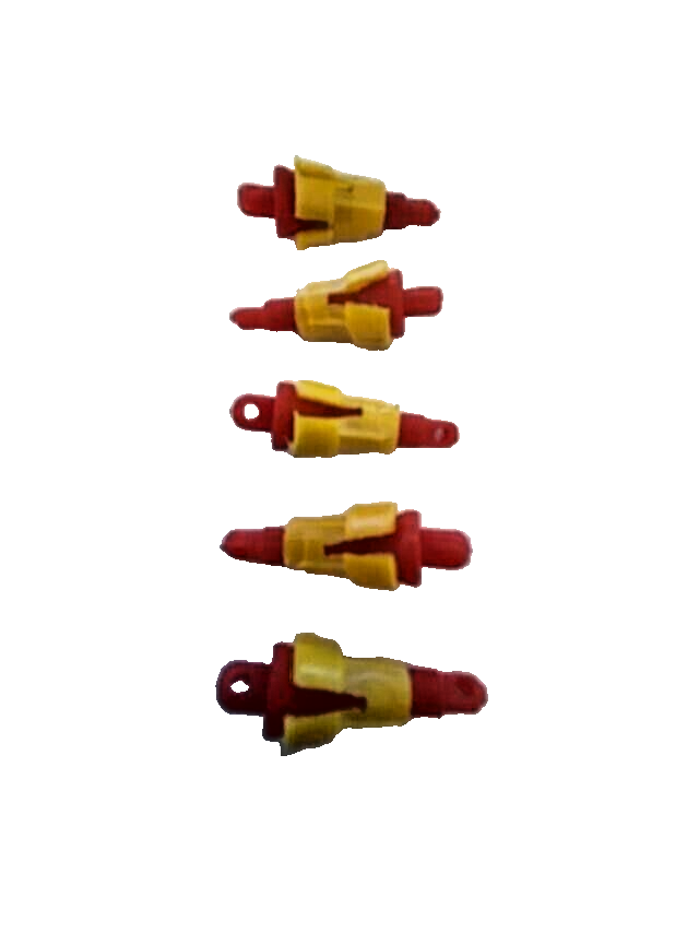 5 x Easy Fit Adjustable Pole Fishing Bungs for Elastic small 6-10mm ...