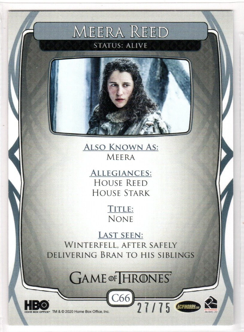Meera Reed Game Of Thrones