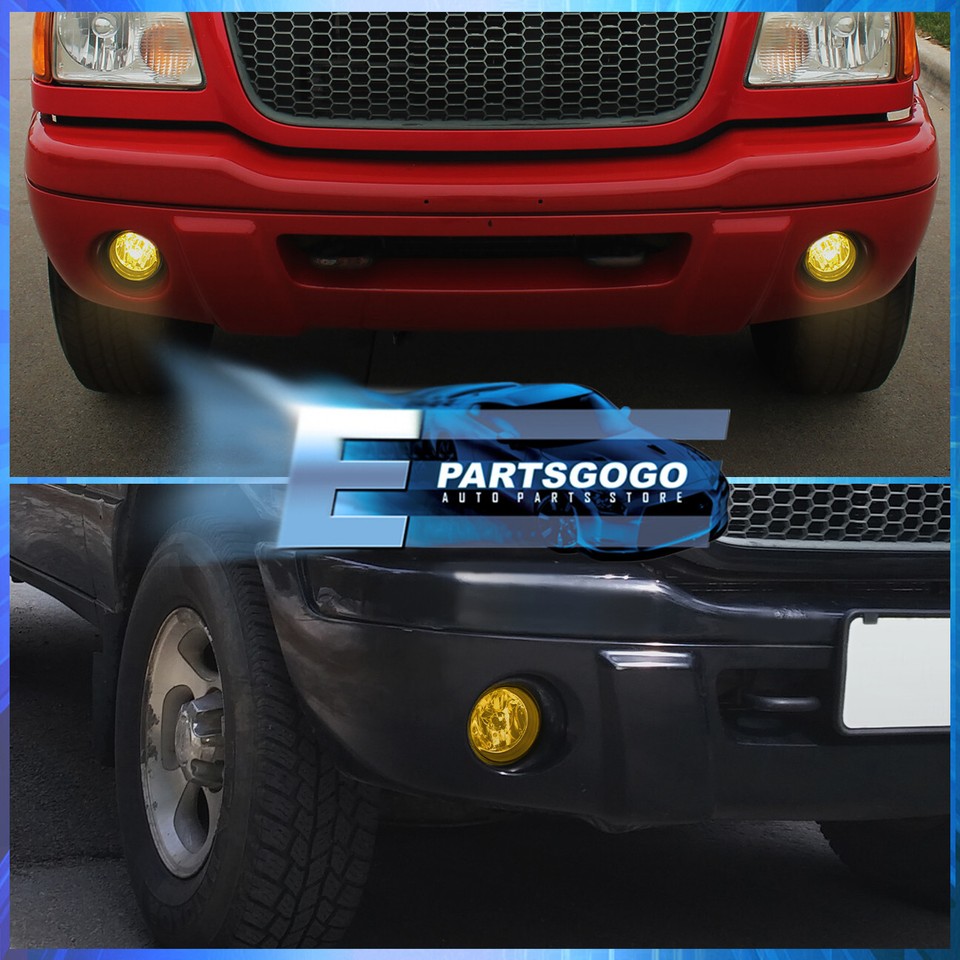 For 01-03 Ford Ranger Yellow Driving Fog Lights Lamps Left+Right ...