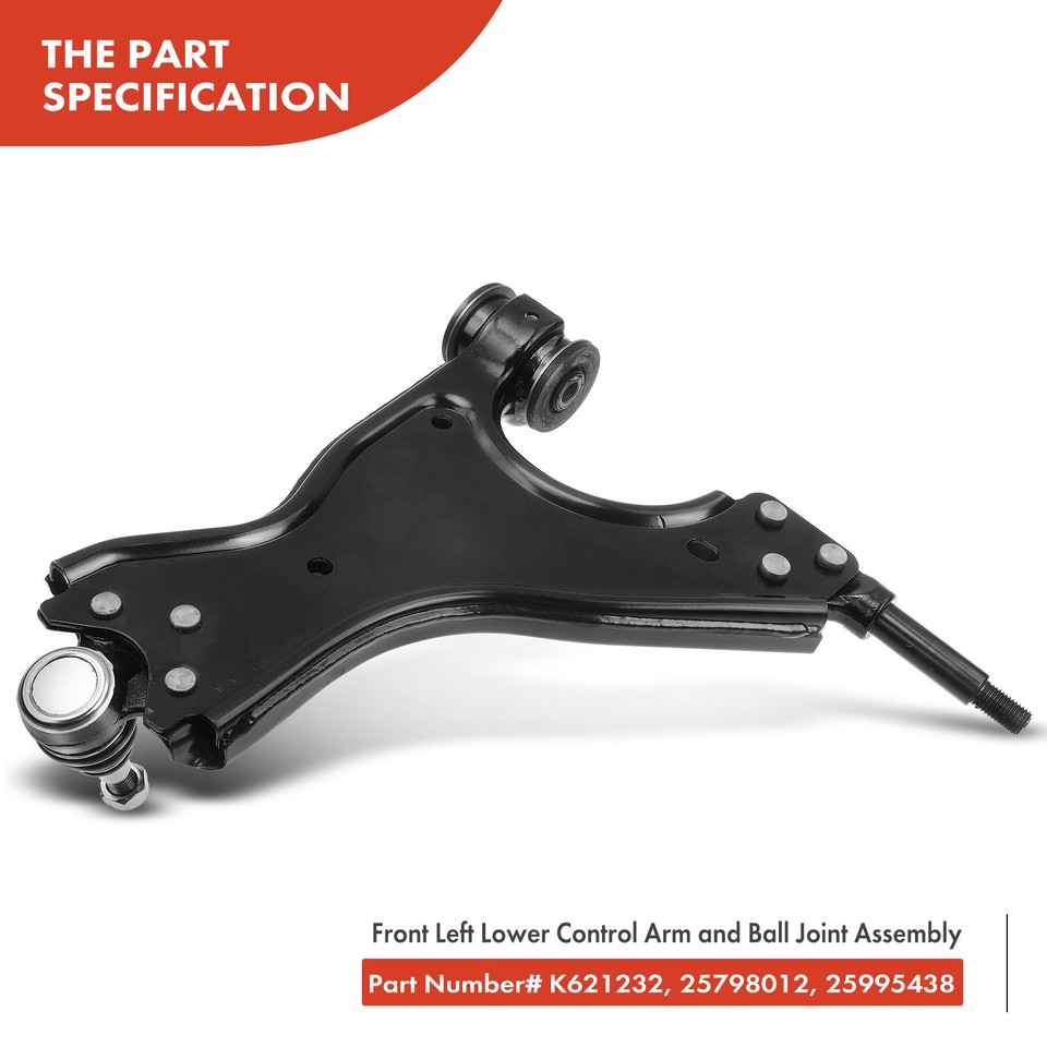 1x Front Left Lower Control Arm & Ball Joint for Buick Enclave Chevy ...