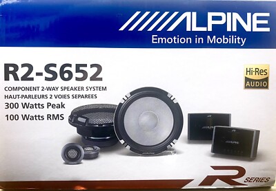 Alpine R2-S652 - R-Series 6.5" 2-Way Component Speaker System | eBay