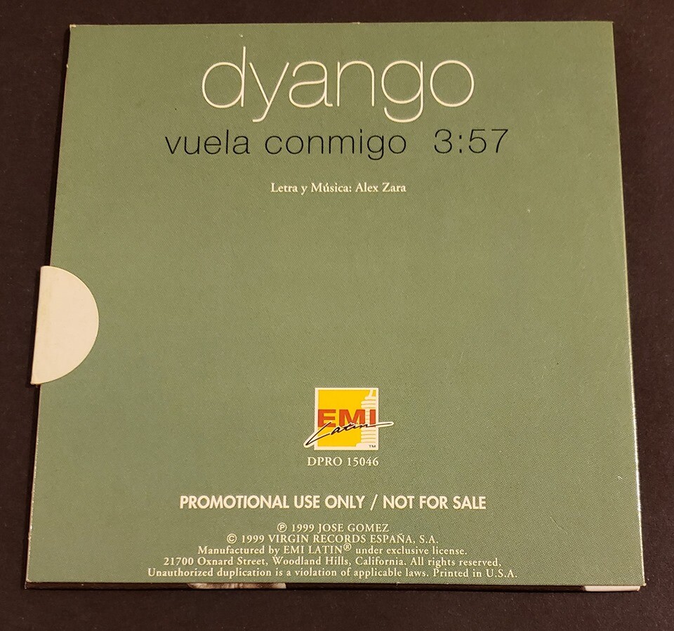 DYANGO / VUELA CONMIGO / SINGLE PROMO CD / MINT FACTORY SEALED | eBay