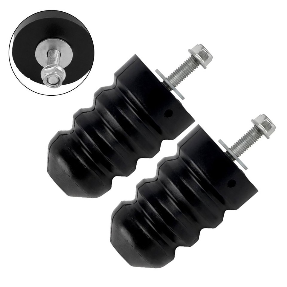 2 PCS Rear Leaf Spring Control Arm Bumper Rubber Block for Ford F250 ...