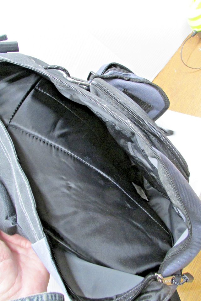 Backpack, Crossbody, Black/Gray, Padded Back Strap, Phone pouch, by ...