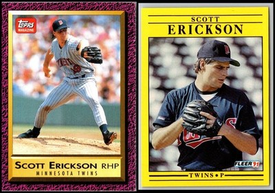 1991 Scott Erickson (2) Card Lot - EXCLUSIVE OFFER – ACT QUICK! | eBay