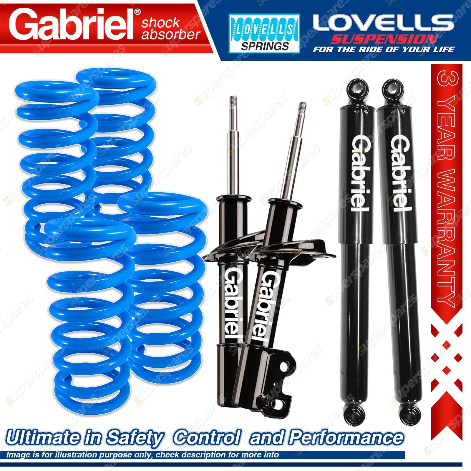 F + R Gabriel Ultra Shocks + Coil Springs for Holden Commodore VR VS V8 ...