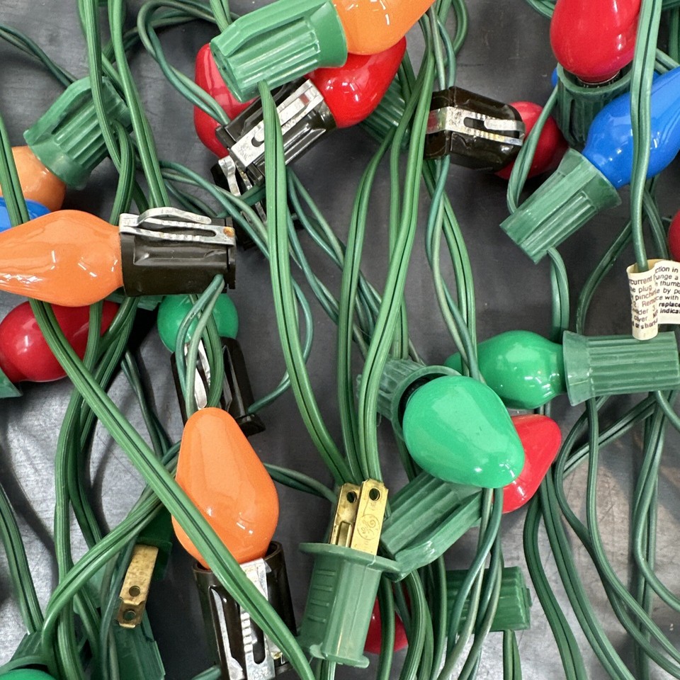 Vintage Light Strand Christmas Lights Multi Color 3 Sets See ...