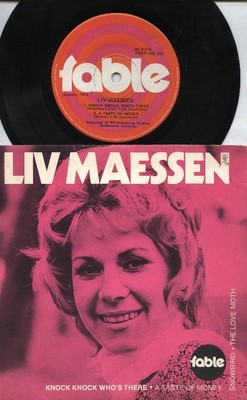 LIV MAESSEN Rare 1973 Australian Only 7" OOP Fable Label Pop P/C EP "S ...