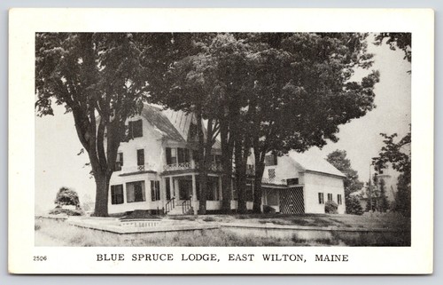 East Wilton Maine~Blue Spruce Lodge~Resort in Big House w/ Trees~1944 B ...