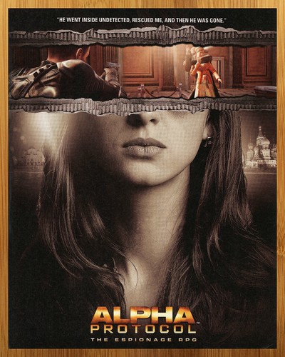 2009 Alpha Protocol Xbox 360 PS3 PC Print Ad/Poster Authentic Official ...