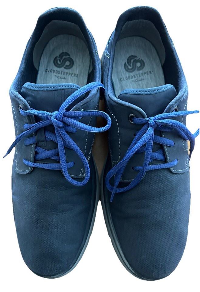 Men’s Clarks Cloudstepper Casual Sneakers Size 10 1/2 Navy Blue | eBay