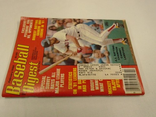 Baseball Digest February 1982 | eBay