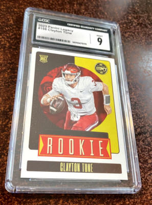 2023 Panini Legacy Clayton Tune Rookie Card RC #198 CGC 9 MINT ARIZONA ...