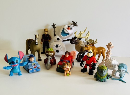 Lot Of 15 Action Figures Toys Disney Frozen Stitch Nemo Wreck It Ralph ...