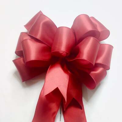 Scarlet Red Satin Bow | eBay