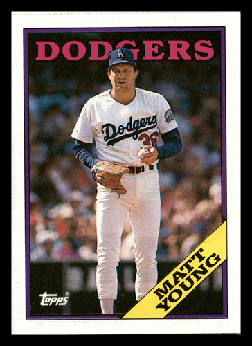 1988 Topps Matt Young Los Angeles Dodgers #736 Centered Mint | eBay