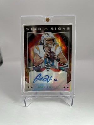 2020 Panini Phoenix #SS-JH Justin Herbert Rookie Stars Signs Autograph ...