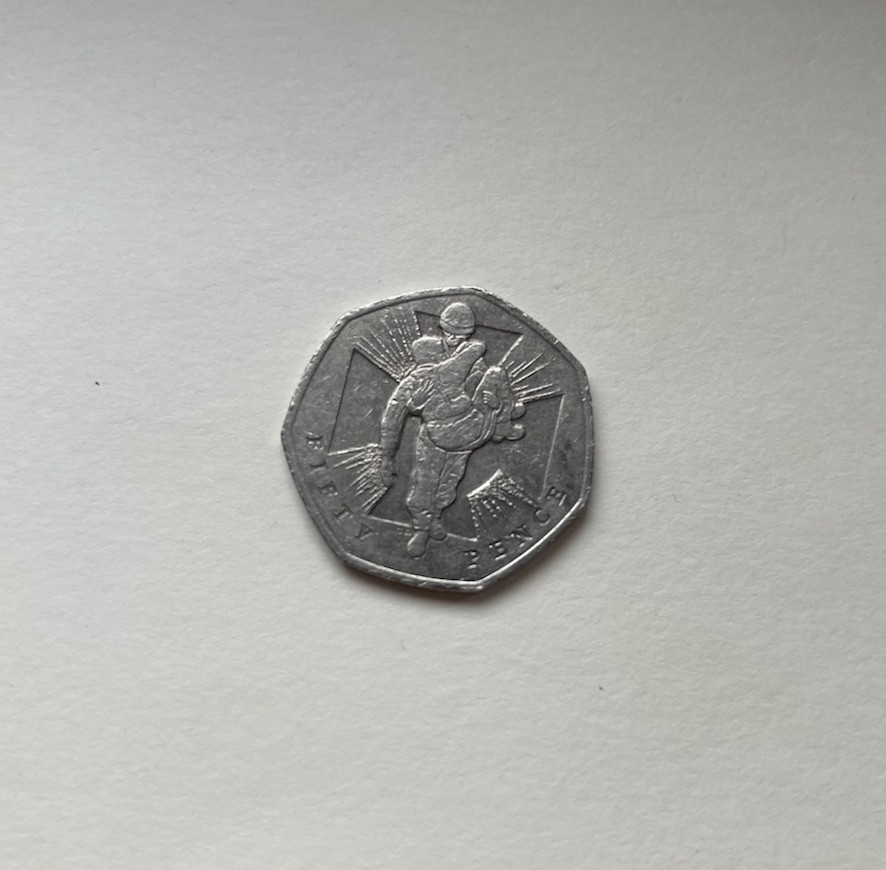 Very Rare 2006 Fifty Pence 50p Commemorative World War II Coin wounded ...