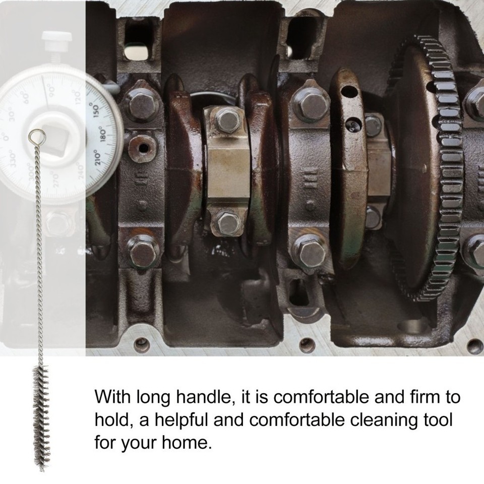 5pcs Household Stainless Steel Cleaning Brush Rod Cleaner for Drain ...