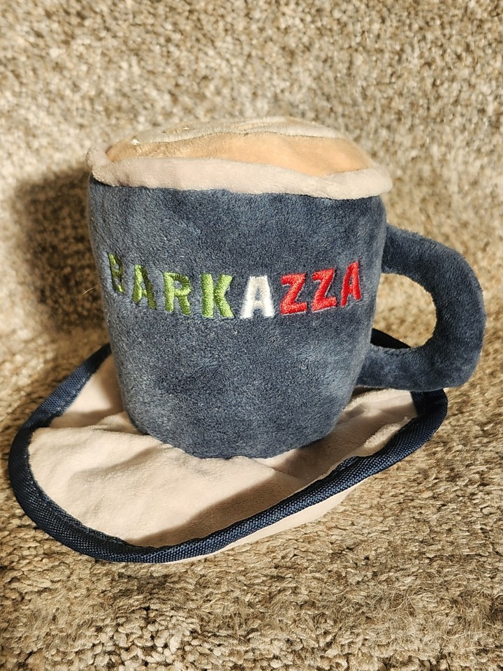 Bark Dog Toy Capupuccino coffee Mug Plush Crinkle & Squeaky XS-M | eBay