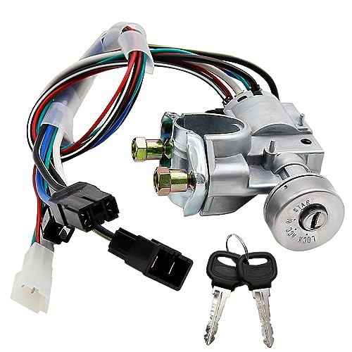 Ignition Starter Switch, Ignition Switch Lock Cylinder with Wire & Keys ...