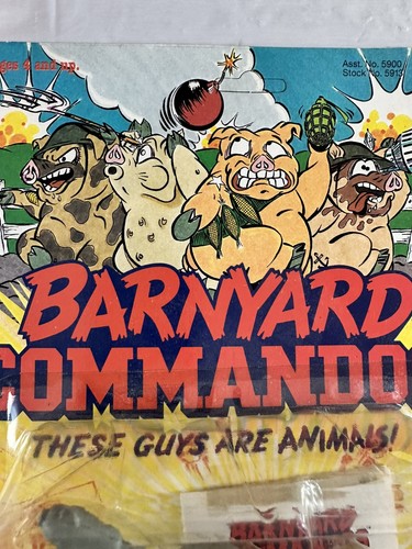 VTG 1989 Playmates Barnyard Commandos Sergeant Shoat N. Sweet Action ...