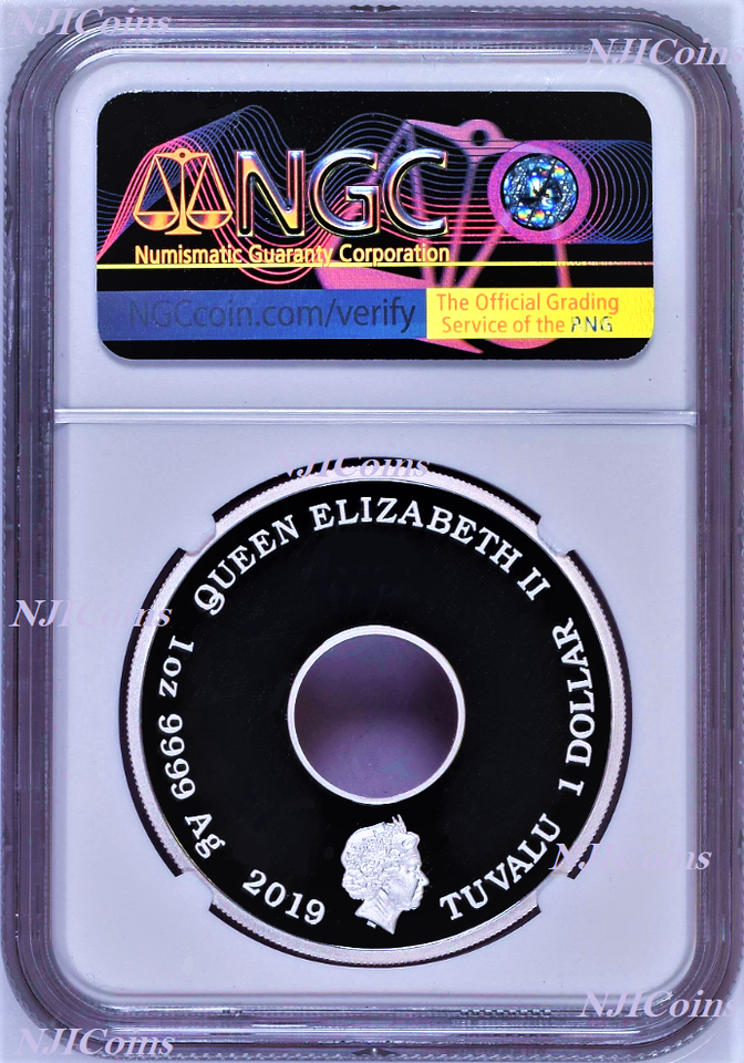 2019 The Simpsons Donut Proof $1 1oz Silver COIN NGC PF 70 Early ...