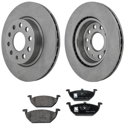 Front Brake Disc Rotors and Pads Kit For Volkswagen Jetta 2011 2012 ...