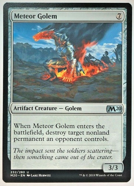 MTG Meteor Golem Core Set 2020 232/280 Regular Uncommon for sale online ...