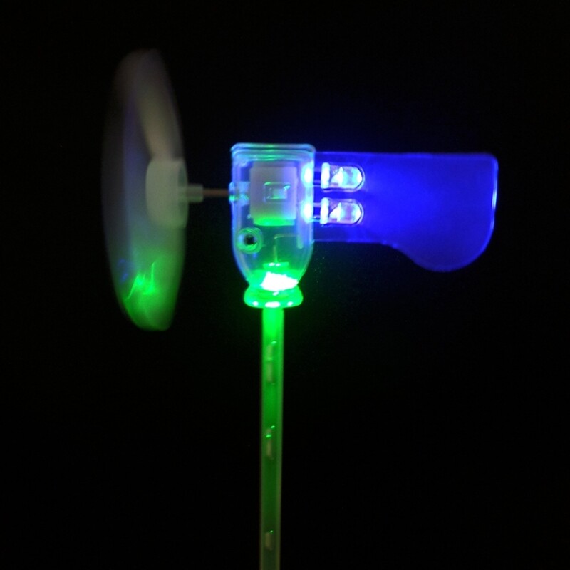 Smallest Mini Wind Turbines Generator LED Light Education Fan for Kids ...