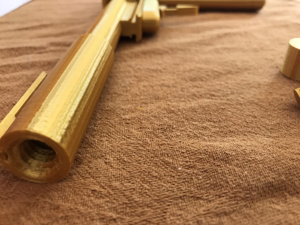 Golden Gun Transforms into Cigarette Case Pen Lighter Replica Prop ...