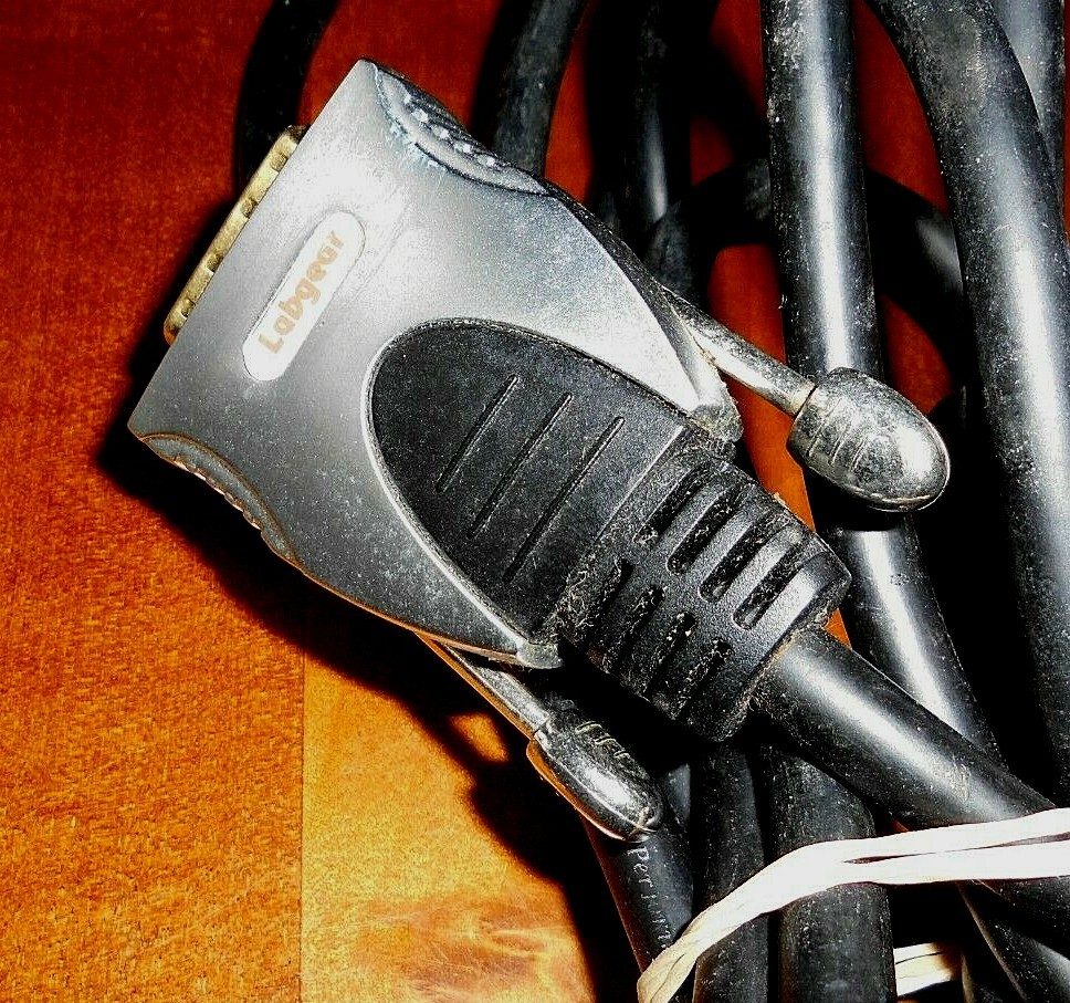 LABGEAR GOLD PLATED HIGH PERFORMANCE 21 PIN PARALLEL PORT TO HDMI CABLE ...