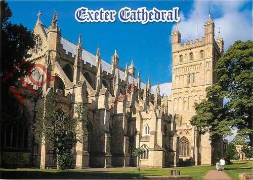 Picture Postcard- Exeter Cathedral | eBay UK