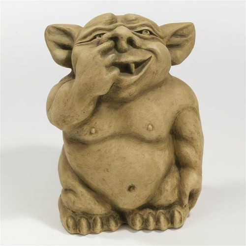 Gothic Troll Like Gargoyle Nasty Nose Picker Garden Statue | eBay