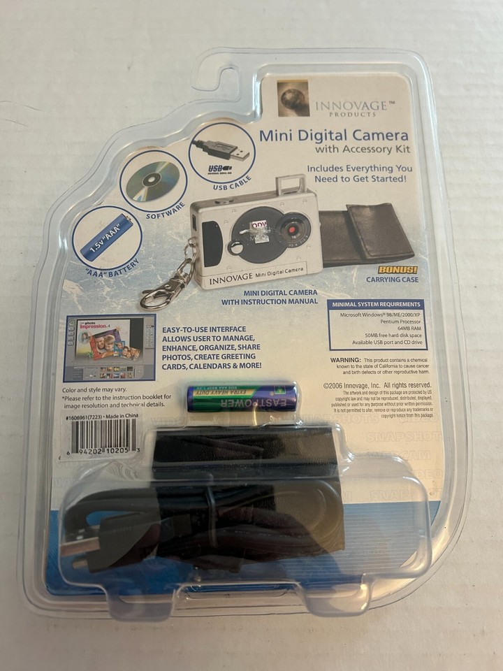 Innovage Products Mini Digital Camera 3-in-1 With Accessory Kit SEALED ...