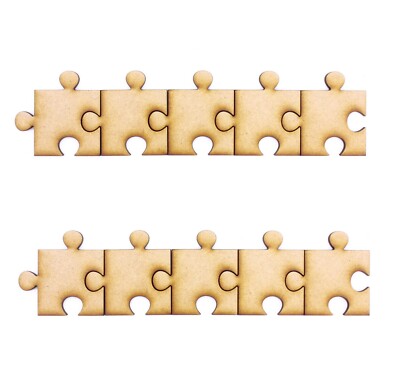 MDF Jigsaw Puzzle Pieces Wood Craft Laser Cut Jigsaw Design Shape ...