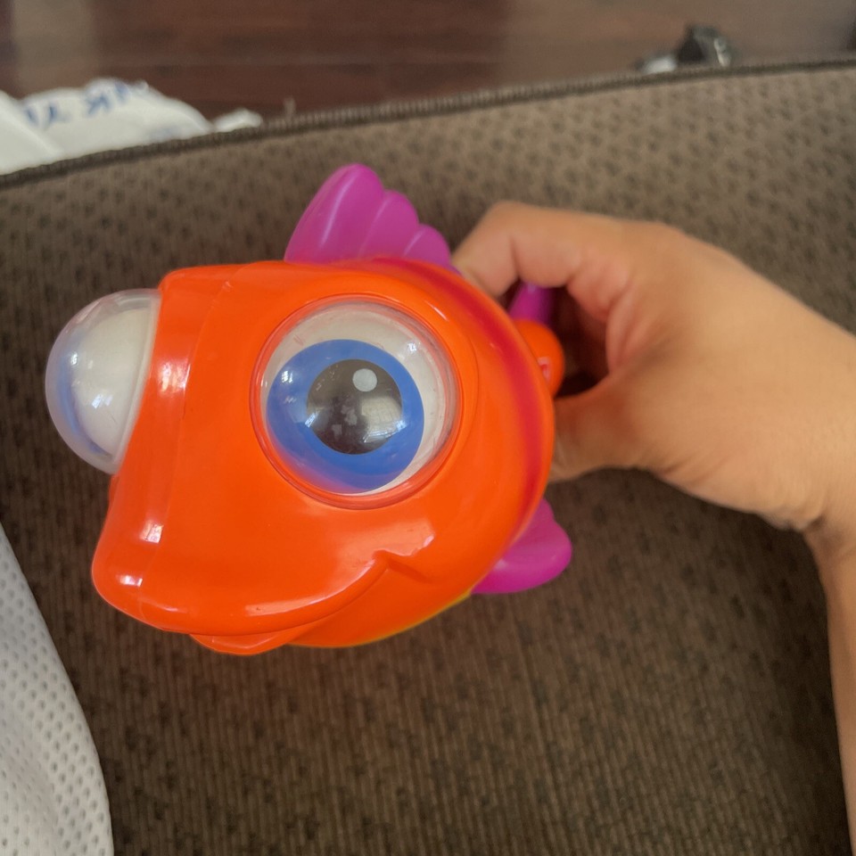 Fisher Price Googly Eye Fish Maraca Orange Red Yellow | eBay
