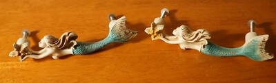 2 Mermaid Drawer Pulls Handles Bedroom Dresser Closet Cabinet Door ...