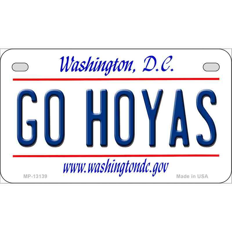 Go Hoyas Novelty Metal Motorcycle Plate MP-13139 | eBay