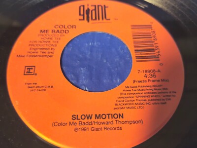 COLOR ME BADD - SLOW MOTION - 7" VINYL SINGLE | eBay