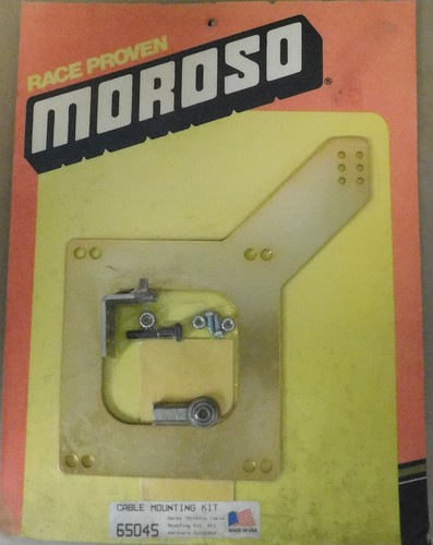 Moroso 65045 Morris Throttle Cable Bracket Kit, Gold Aluminum, 4150/ ...