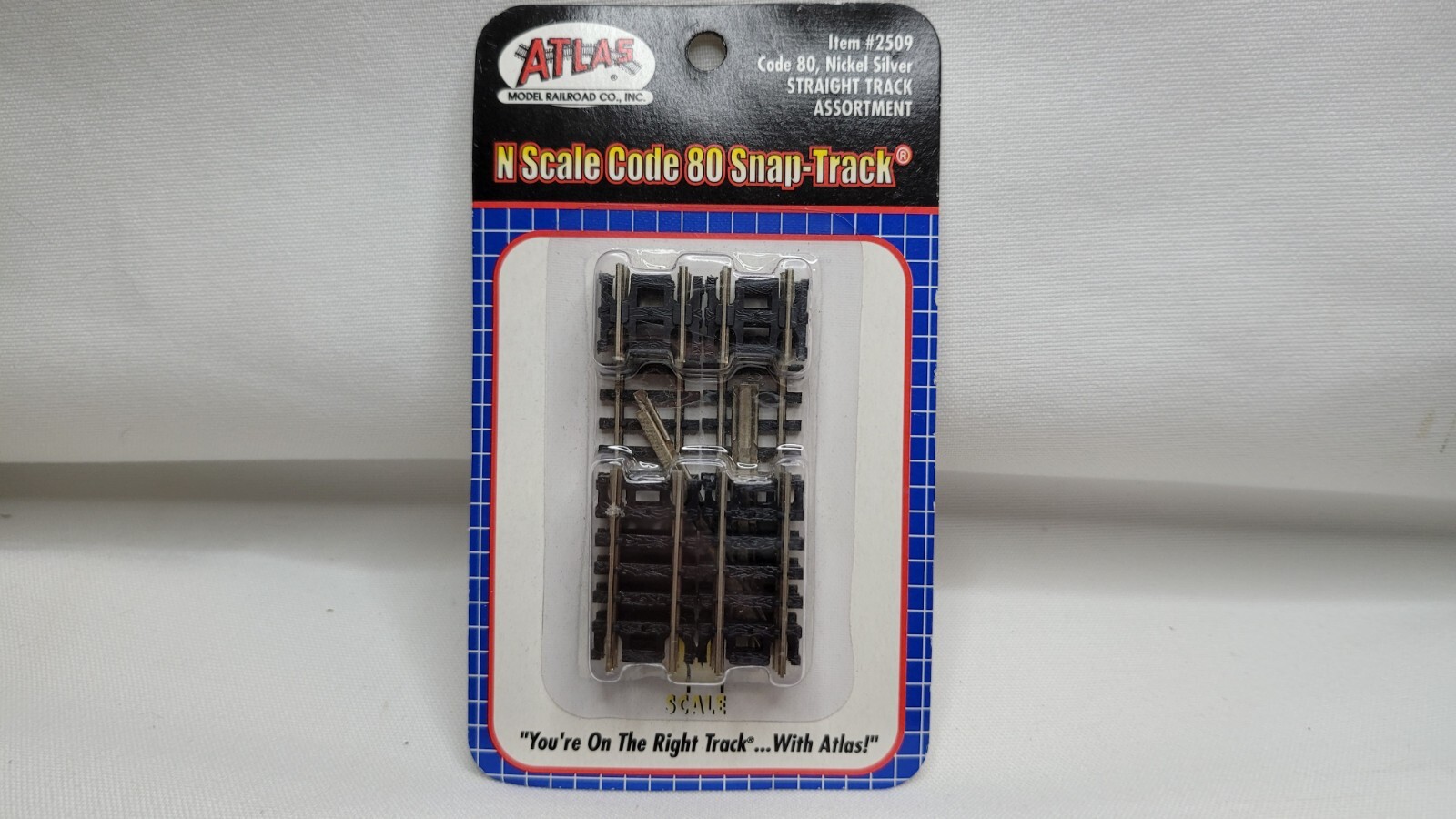 Atlas 2509 Code 80 Assorted Straight Snap-Track package of 10 N Scale ...