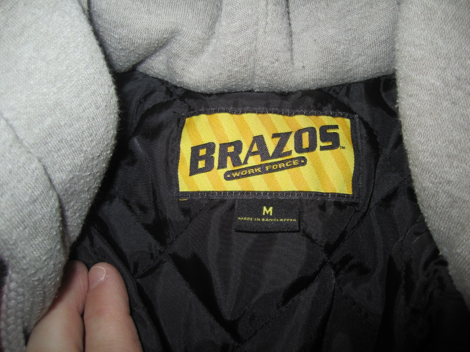 Brazos Red Plaid Quilted Hooded Work Jacket Sz M FREE SHIPPING Mens | eBay