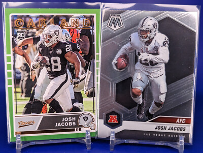 Josh Jacobs 2 Card Lot 2019 Panini Chronicles Classics Rookie + 2021 ...