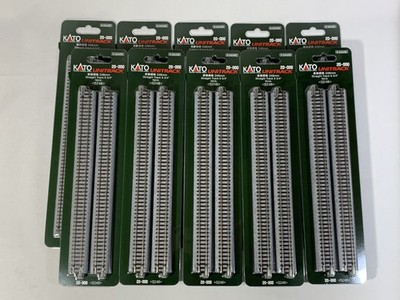 KATO N Scale Unitrack 20-000 248mm Straight Track 4 rails x 10 packs ...