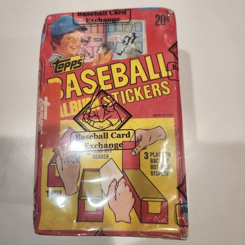 1982 Topps Baseball Album Stickers Wax Box (100 Pks) -Factory Sealed ...