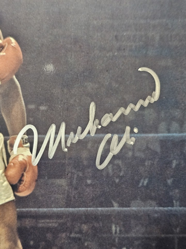Muhammad Ali Signed 8 by 10 Glossy Photo. Beautiful Signature. PSA DNA ...