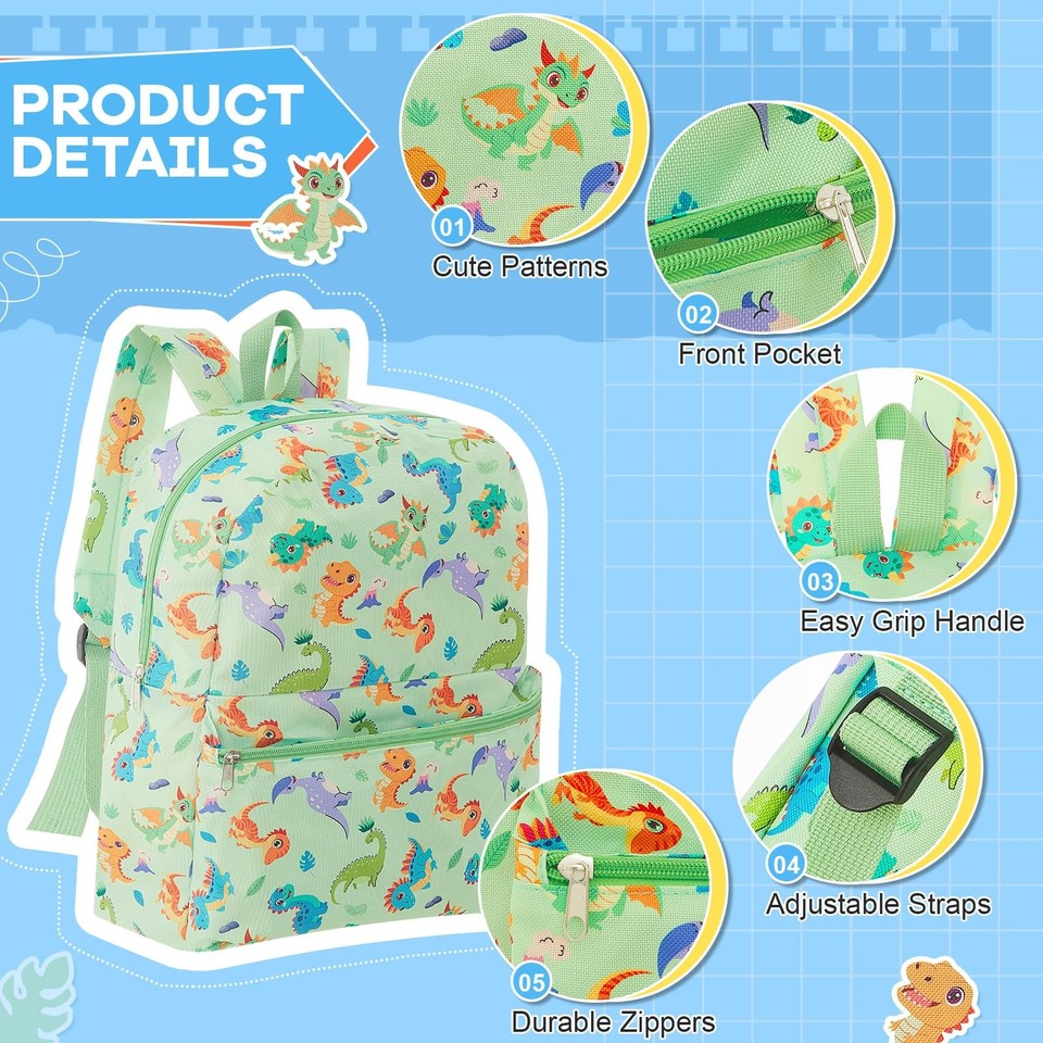 24 Pack Kids Backpacks Bulk Toddler Boys Girls Back to School Backpacks ...